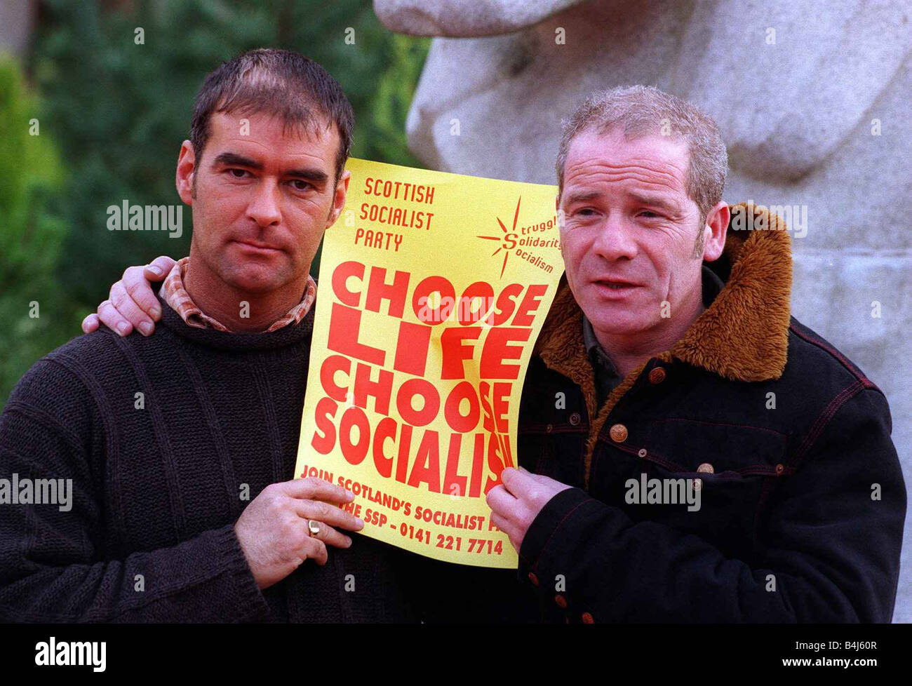 Peter Mullan actor with Tommy Sheridan December 1998 Peter joined the ...