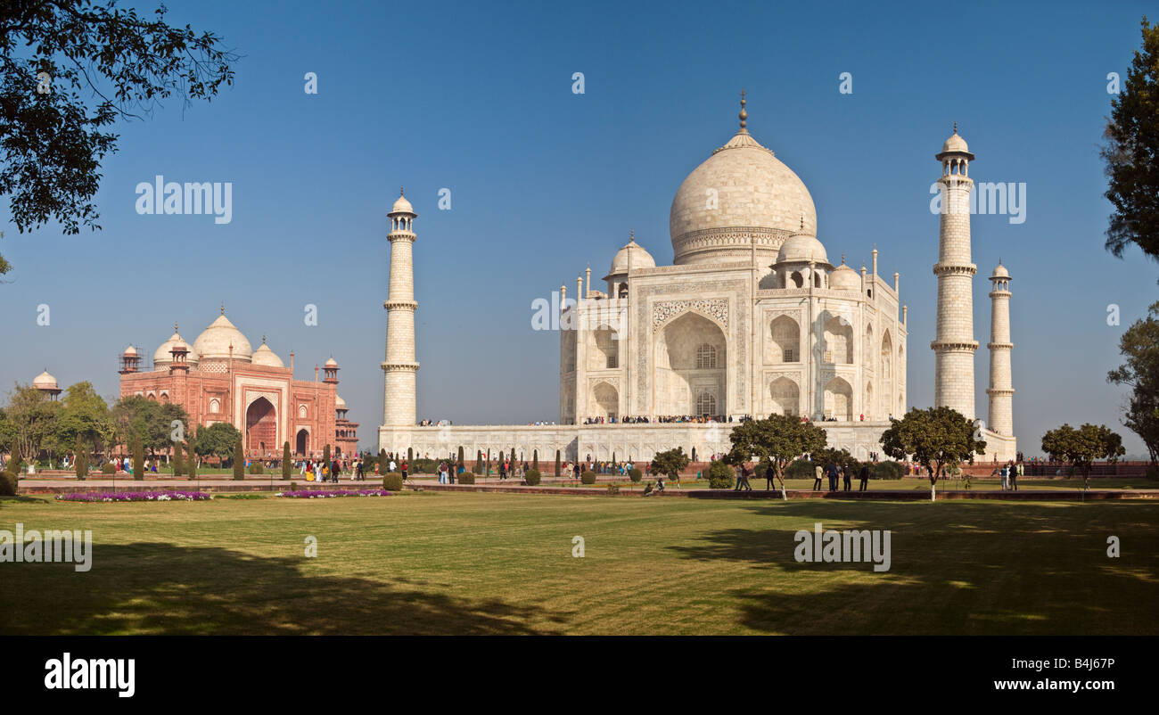 Taj Mahal from a different viewpoint Stock Photo - Alamy