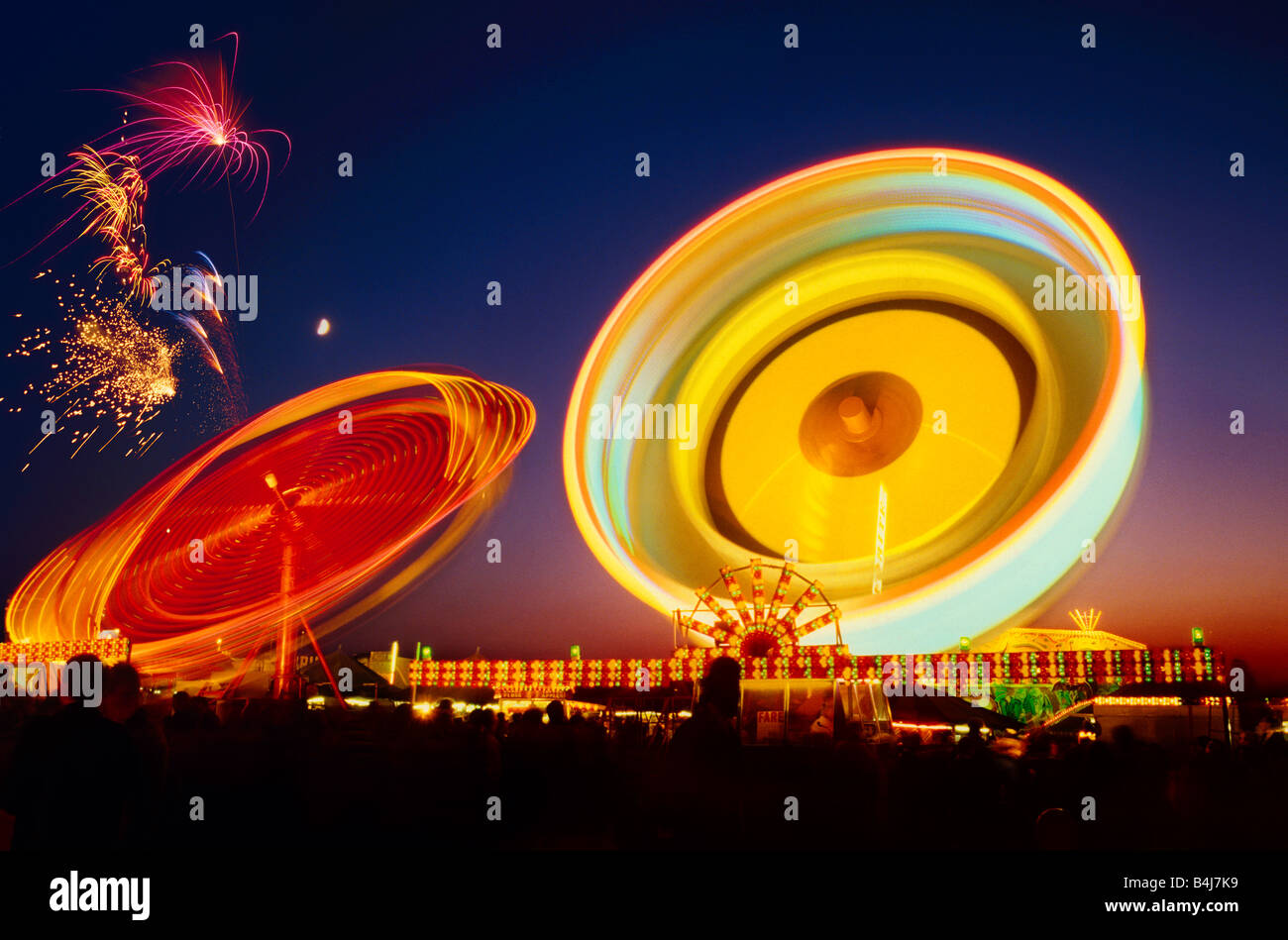 Bonfire night fireworks landscape hi-res stock photography and images ...