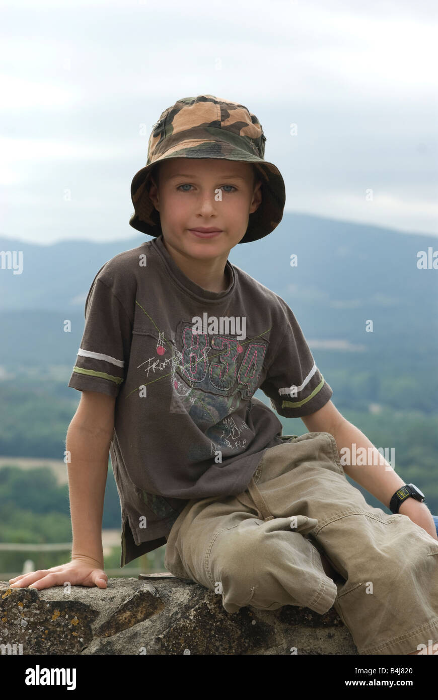 Boy wearing hat hi-res stock photography and images - Alamy
