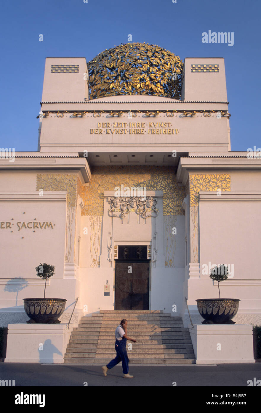 Exhibition gallery building, designed by Josef Olbrich in Art Nouveau ...