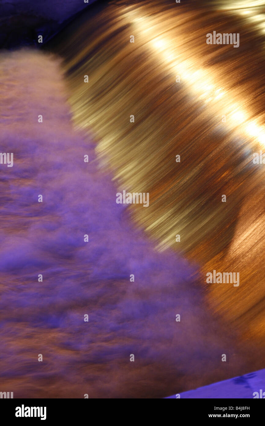 dark colourful fast river waterfall at night Stock Photo - Alamy