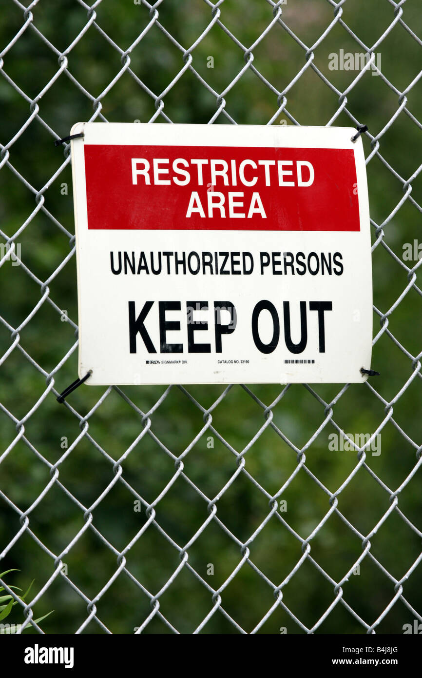 No Entry Unauthorized Persons Sign High Resolution Stock Photography ...
