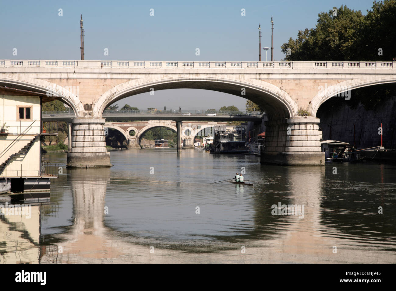 Ponte Margherita across River Tiber Rome Stock Photo - Alamy