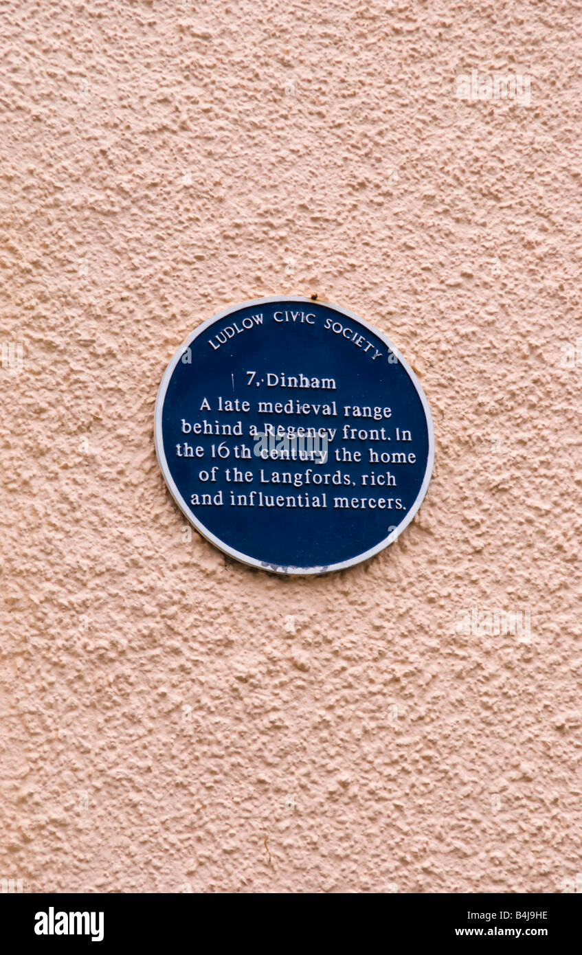 Heritage house sign tourism ludlow hi-res stock photography and images ...