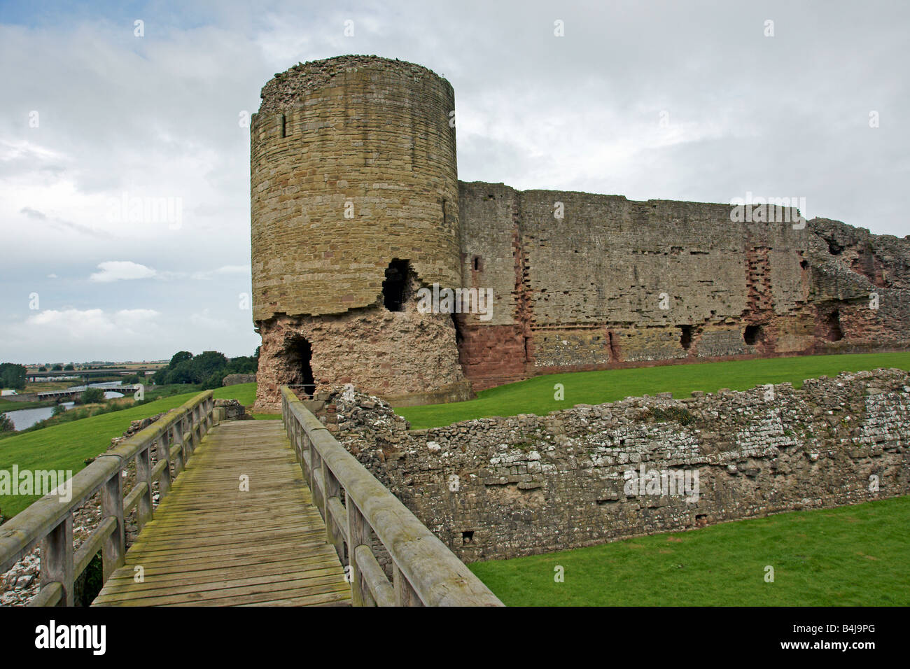 Rhuddlan Castle in Denbighshire North Wales Stock Photo - Alamy