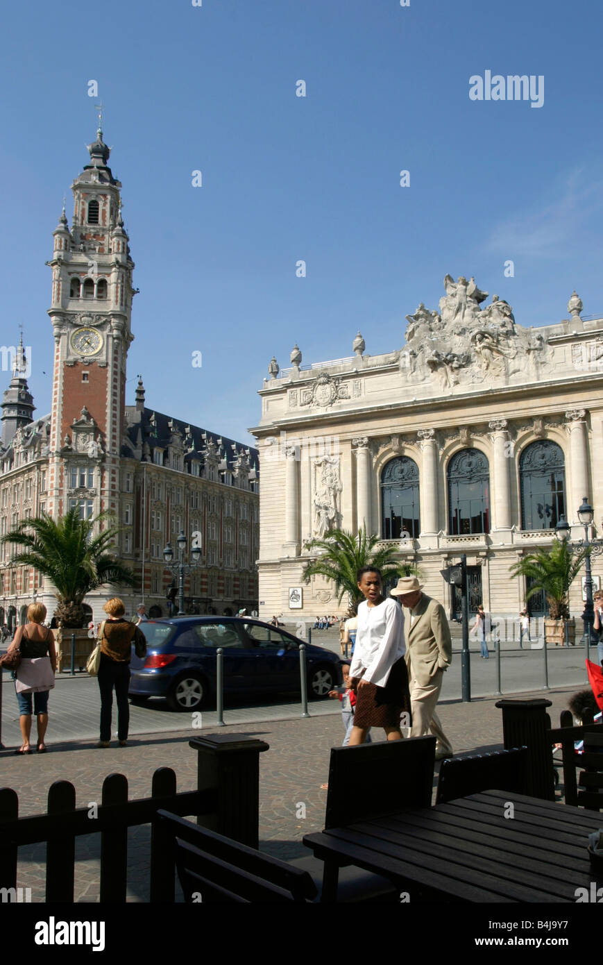 Lille france place du theatre hi-res stock photography and images - Alamy
