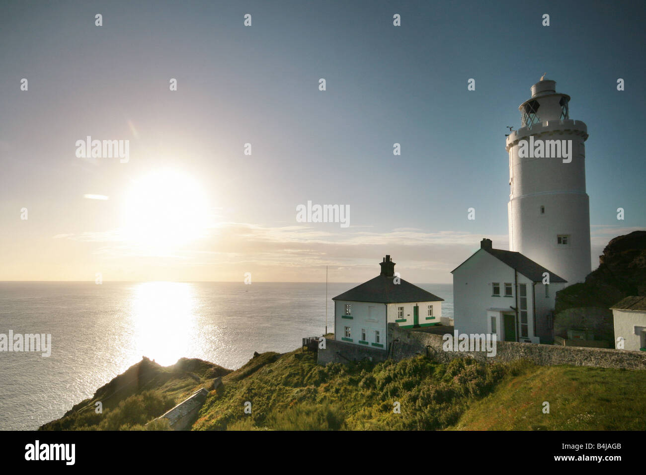 lighthouse at Start Point,Devon Stock Photo - Alamy