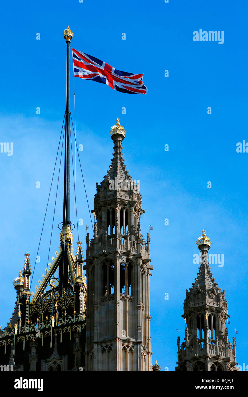 The flag at the houses of parliament hi-res stock photography and ...