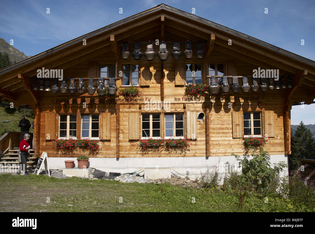 Alpine farmhouse and shop Stock Photo - Alamy