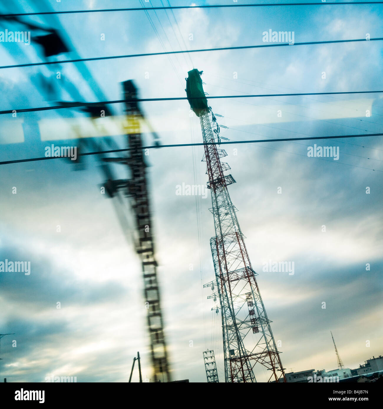 Electricity pylon railway hi-res stock photography and images - Alamy