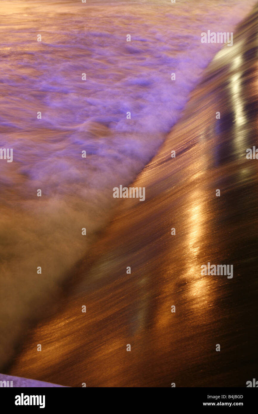 dark colourful fast river waterfall at night Stock Photo - Alamy