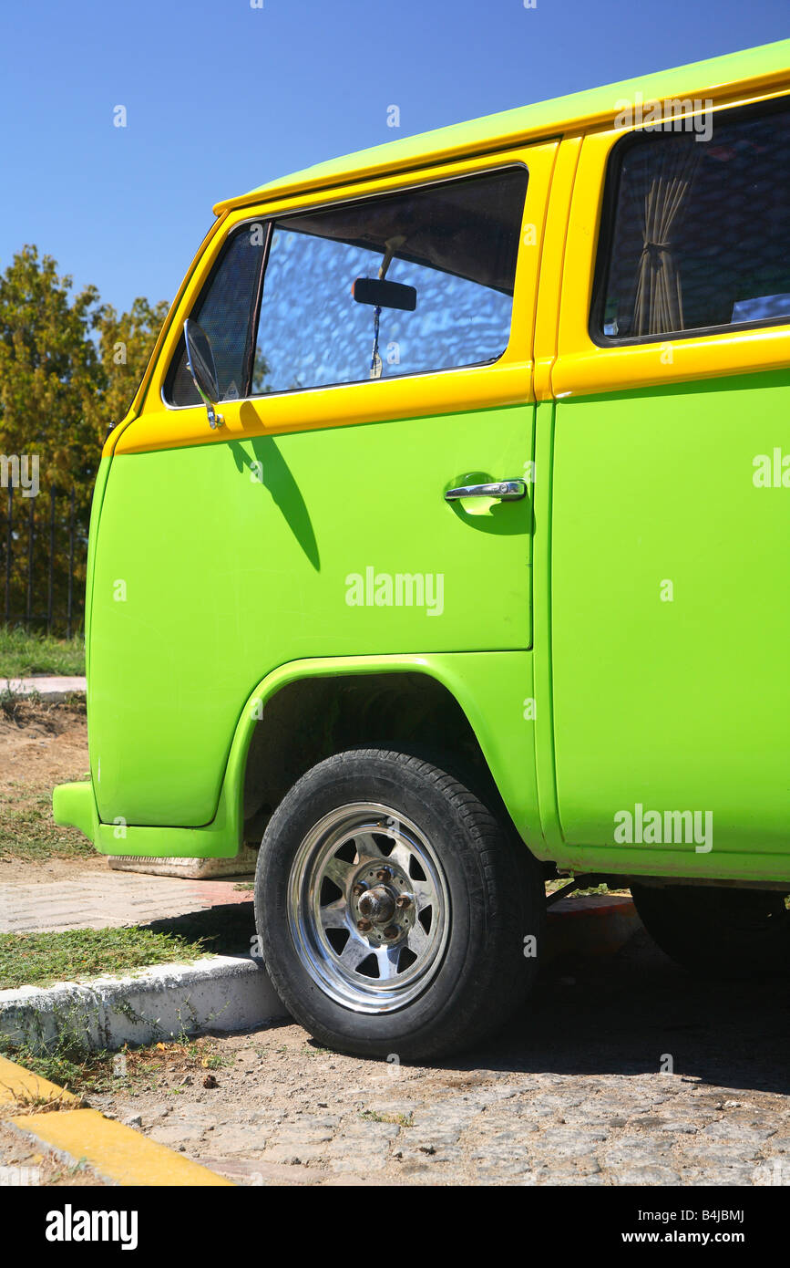 Bright yellow vw camper van hi-res stock photography and images - Alamy