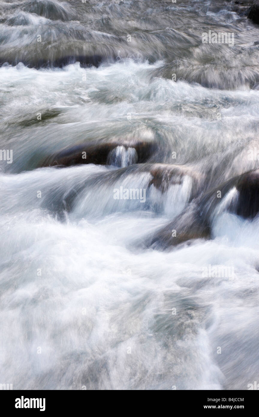 mountain river with rapid current (background Stock Photo - Alamy