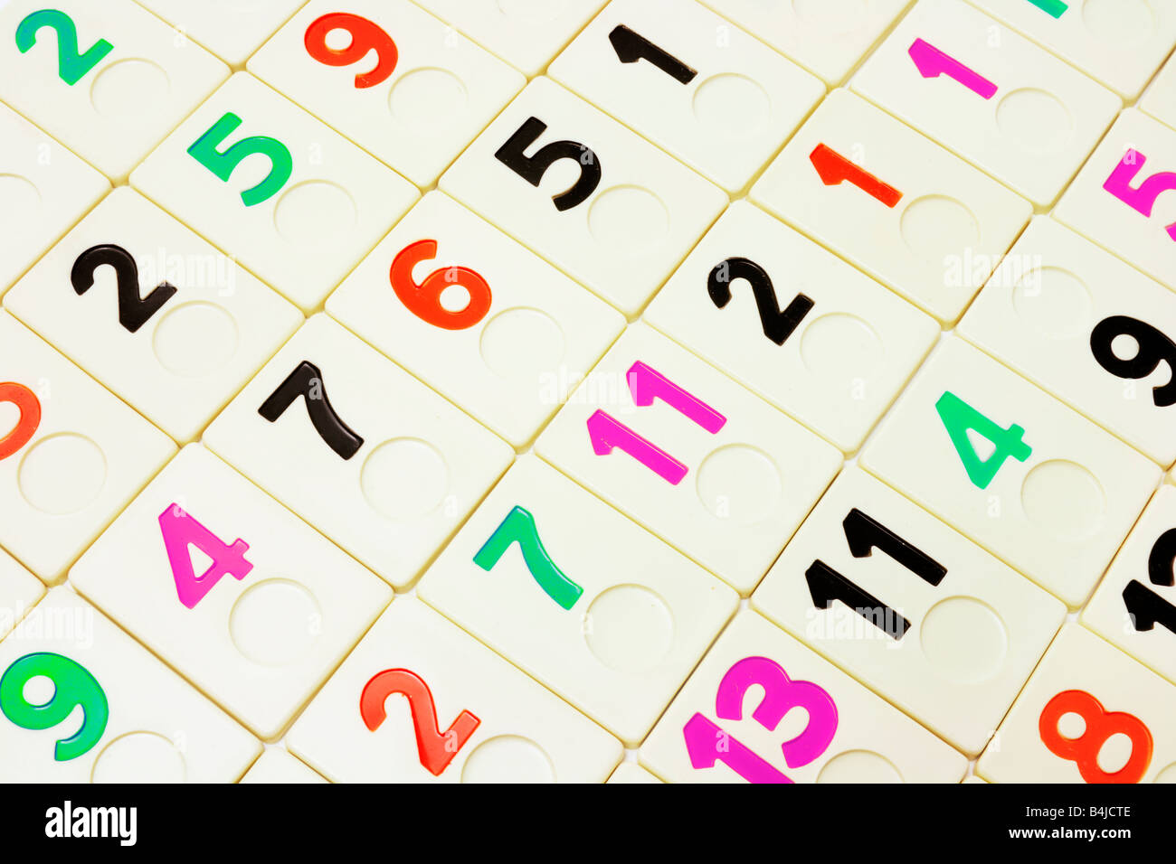 Plastic Number Pieces Stock Photo - Alamy