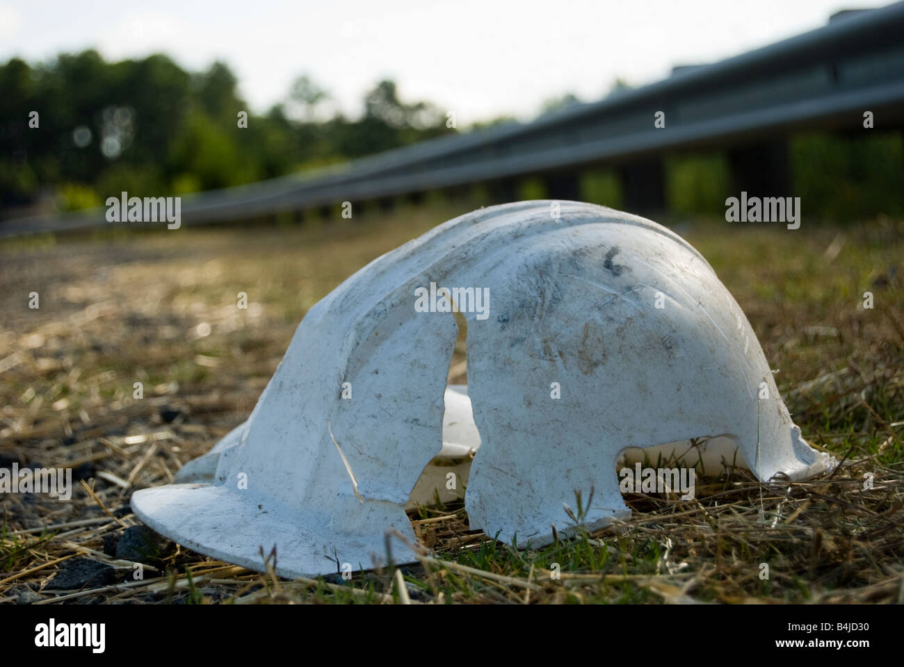 Broken hard hat helmet side hi-res stock photography and images - Alamy
