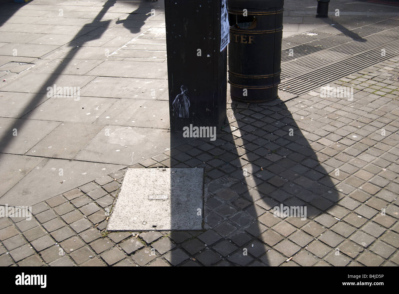 Litter bin shadow london hi-res stock photography and images - Alamy