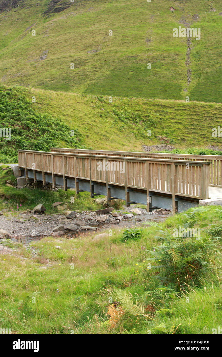 Footbridge over Tail Burn at the Grey Mare's Waterfall, Moffatdale ...