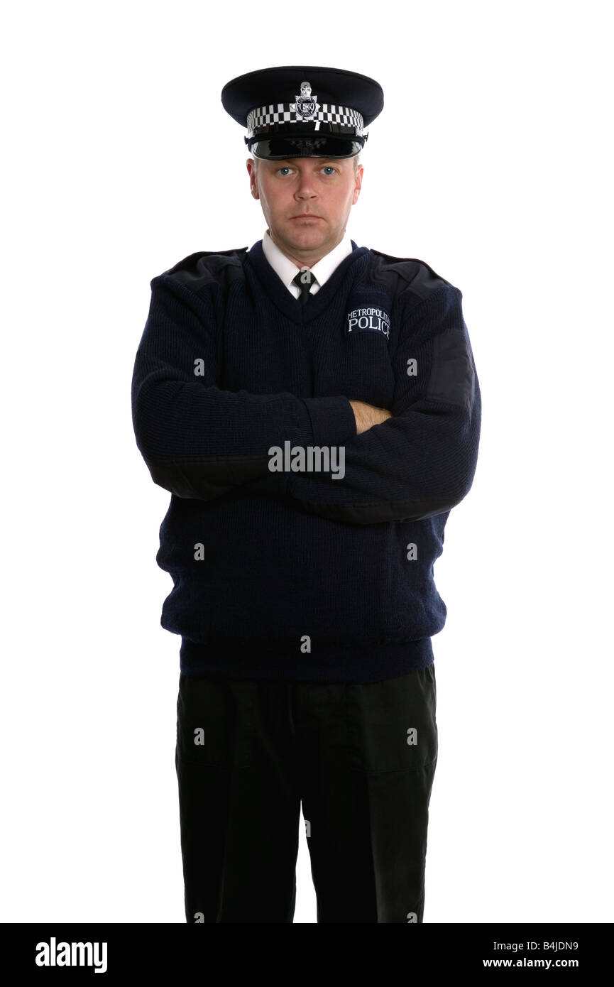 Police officer standing traffic Cut Out Stock Images & Pictures - Alamy