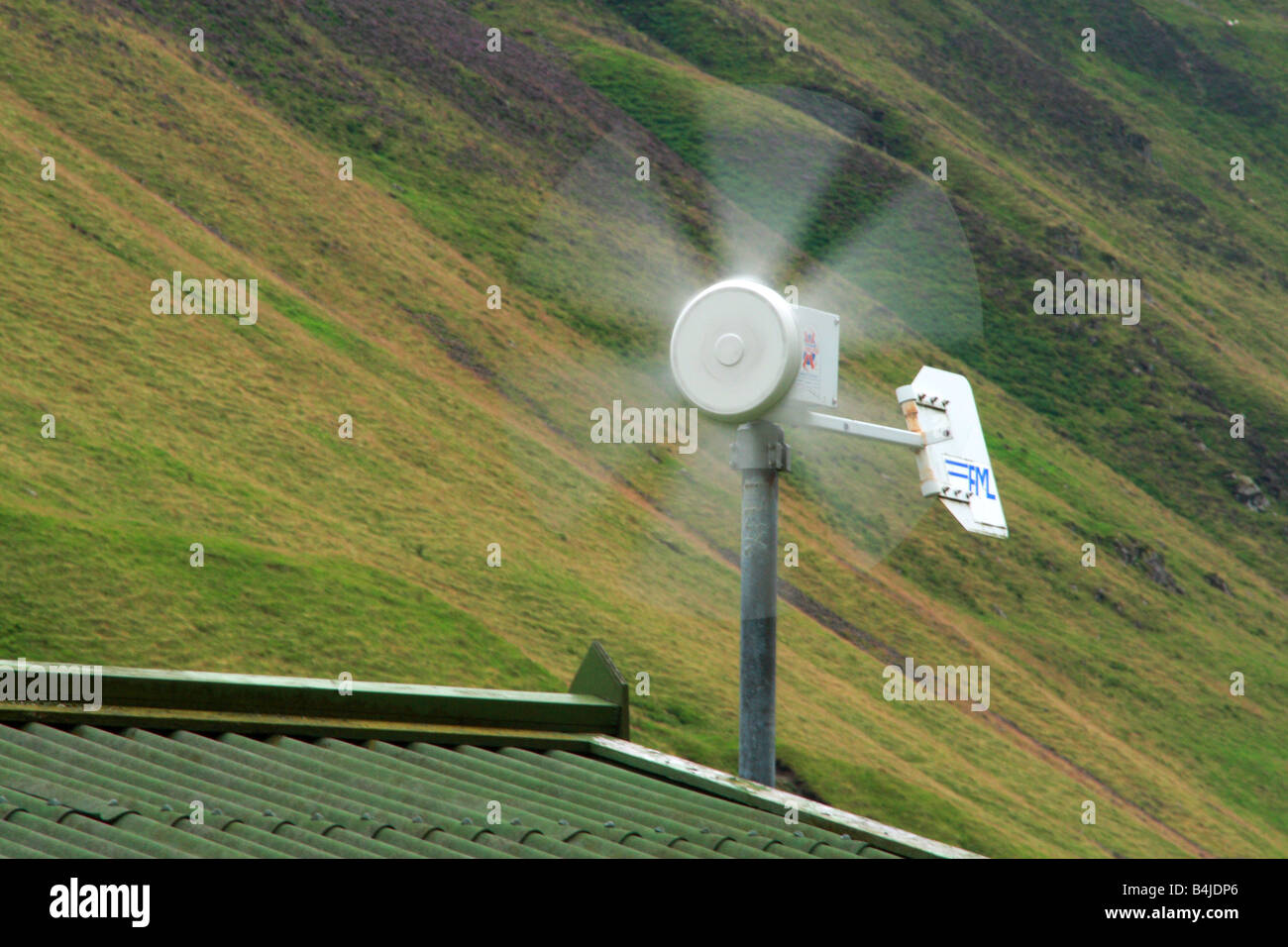 Roof Top Mounted Wind Turbine Stock Photo - Alamy