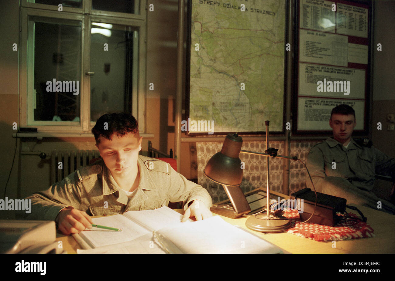 Officers reading hi-res stock photography and images - Alamy