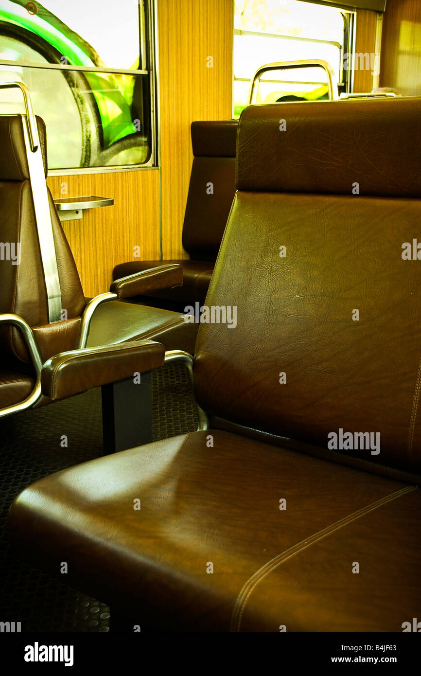 Old fashioned train interior hi-res stock photography and images - Alamy