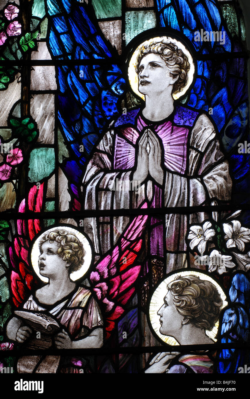 Stained glass in St John the Baptist Church, Honiley, Warwickshire ...