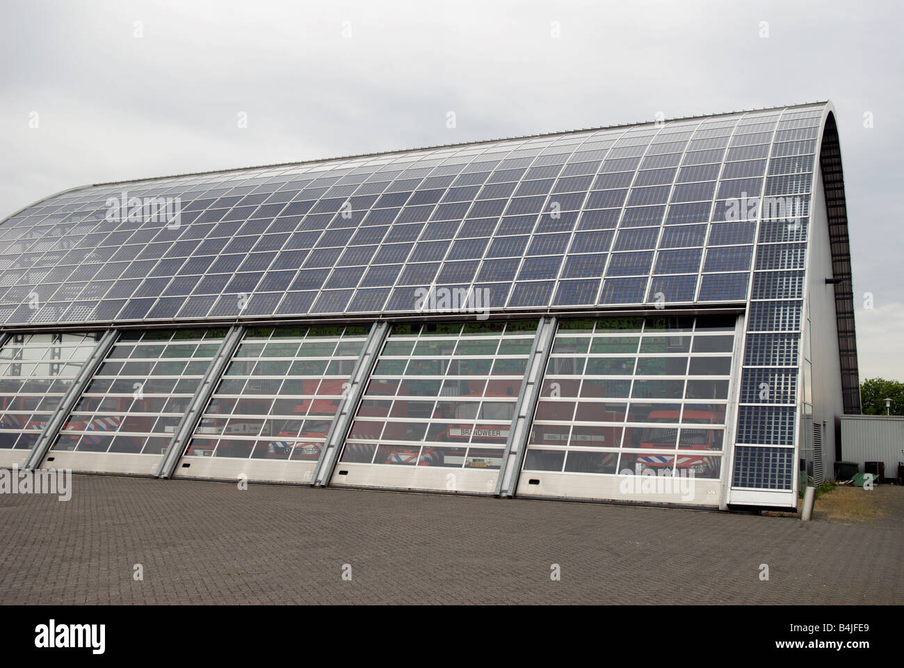 Solar powered fire station, Houten, Utrecht, Netherlands Stock Photo ...
