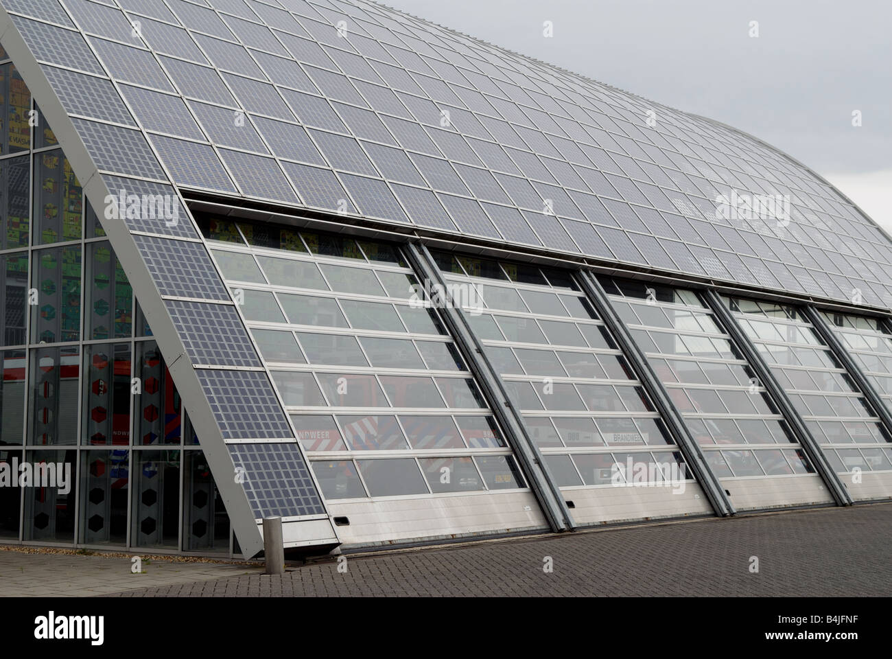 Solar powered fire station, Houten, Utrecht, Netherlands Stock Photo ...