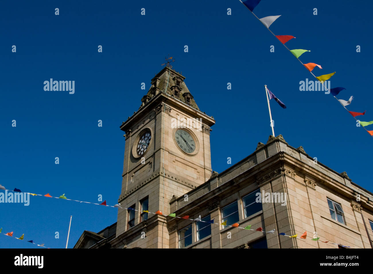 Welshpool Town Hall, Welshpool, Powys, Wales Stock Photo - Alamy