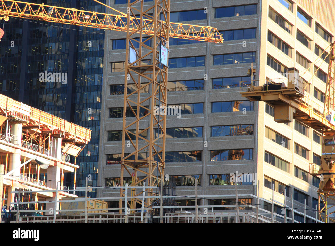 Construction site in Calgary, Alberta Stock Photo - Alamy