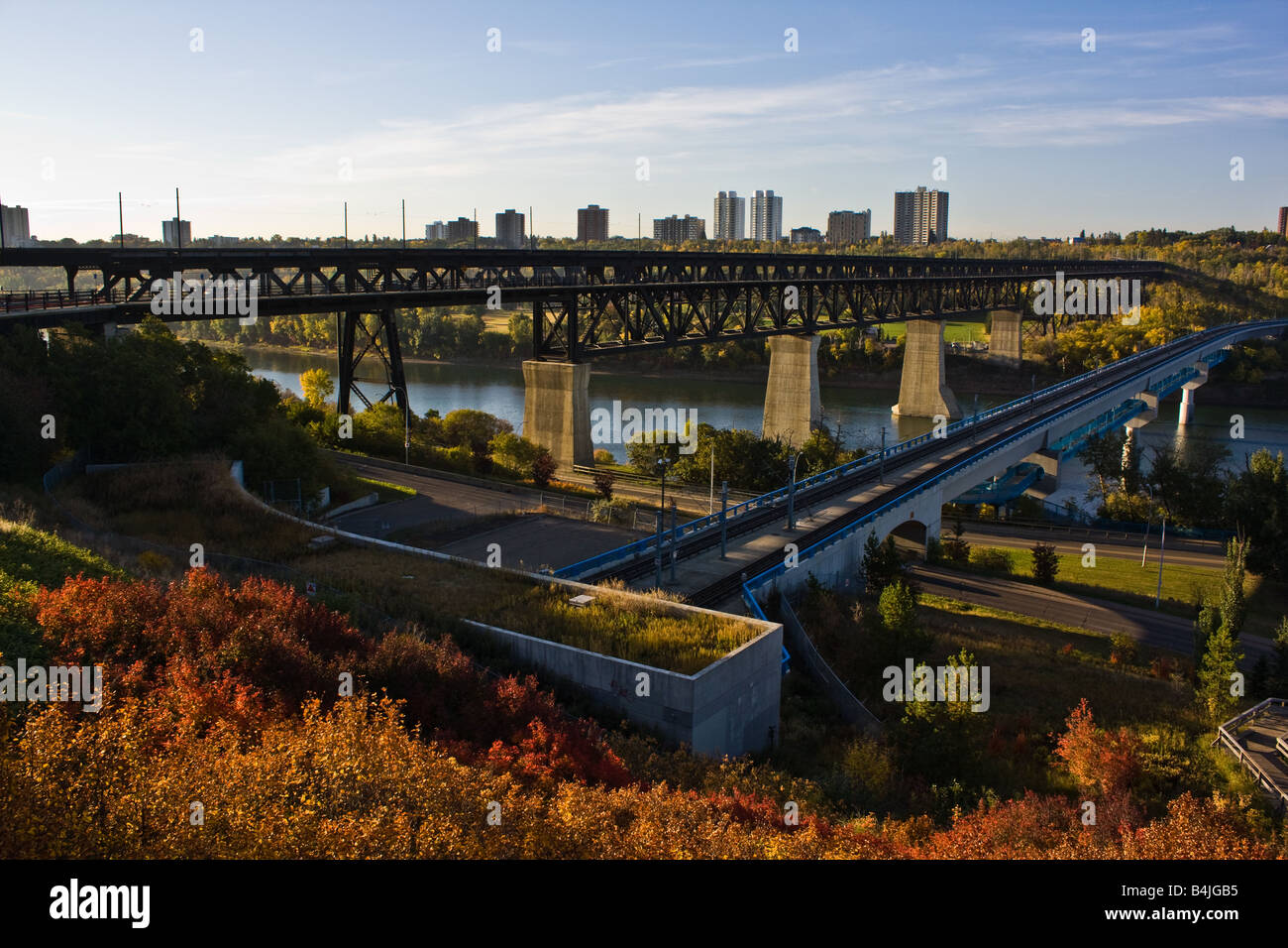 Bridge north saskatchewan river in hi-res stock photography and images ...