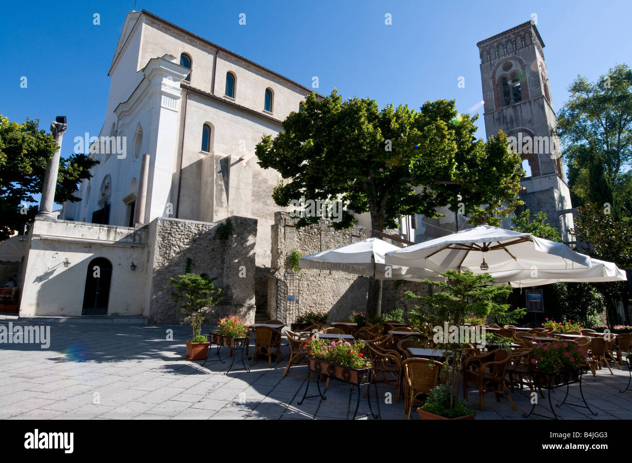 Piazza del Vescovado in Ravello, Italy Stock Photo - Alamy