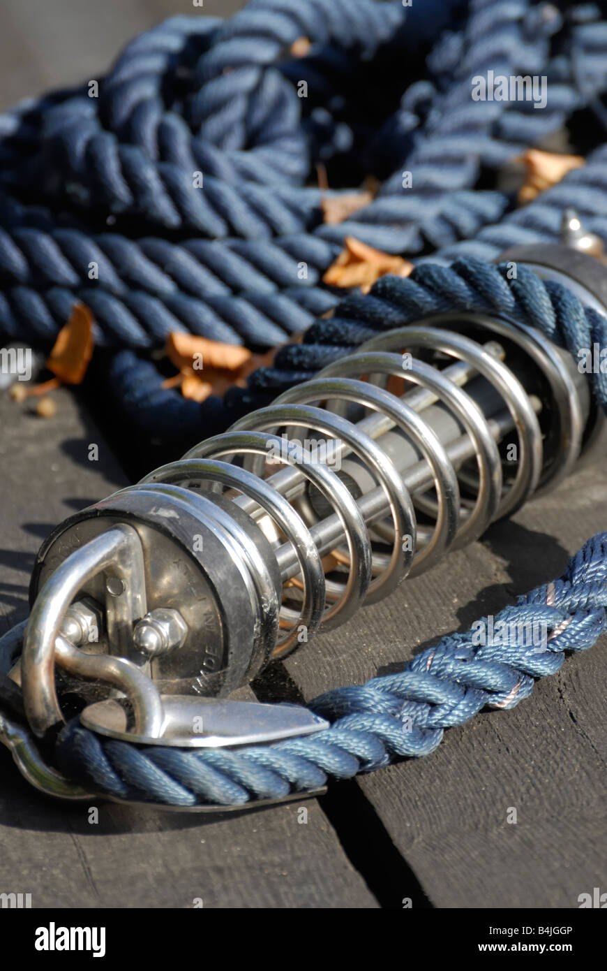 Close up of the spring and rope Stock Photo - Alamy