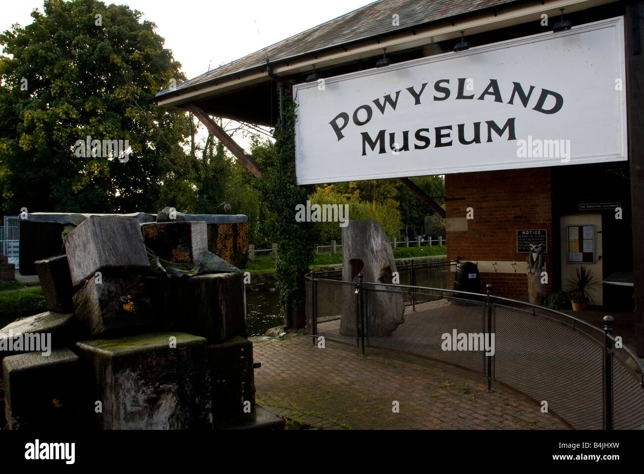 Entrance to Powysland Museum, Welshpool, Powys, Wales Stock Photo - Alamy