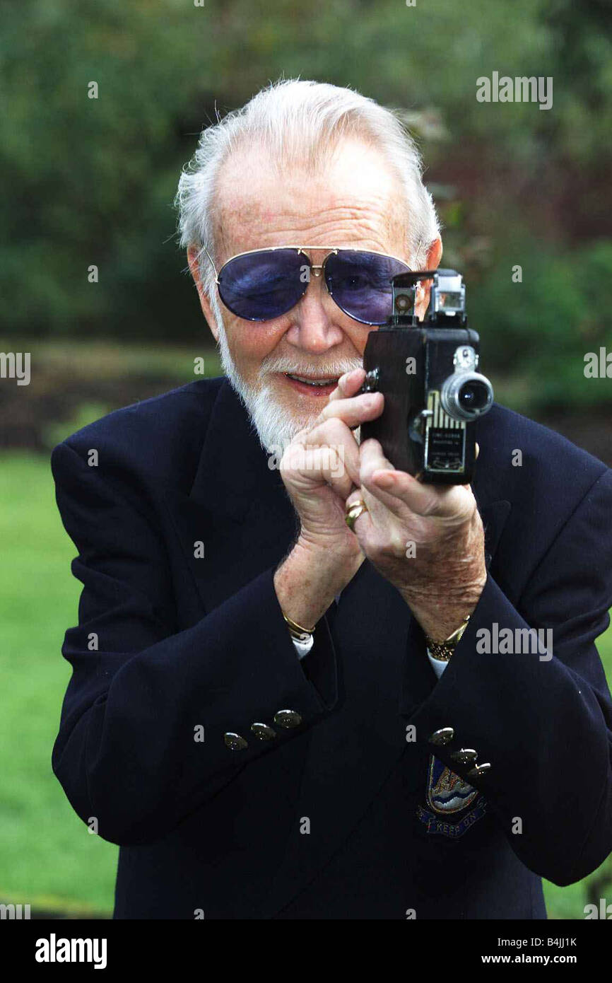 Actor Sir John Mills pictured November 2000 at his home in Denham Bucks ...