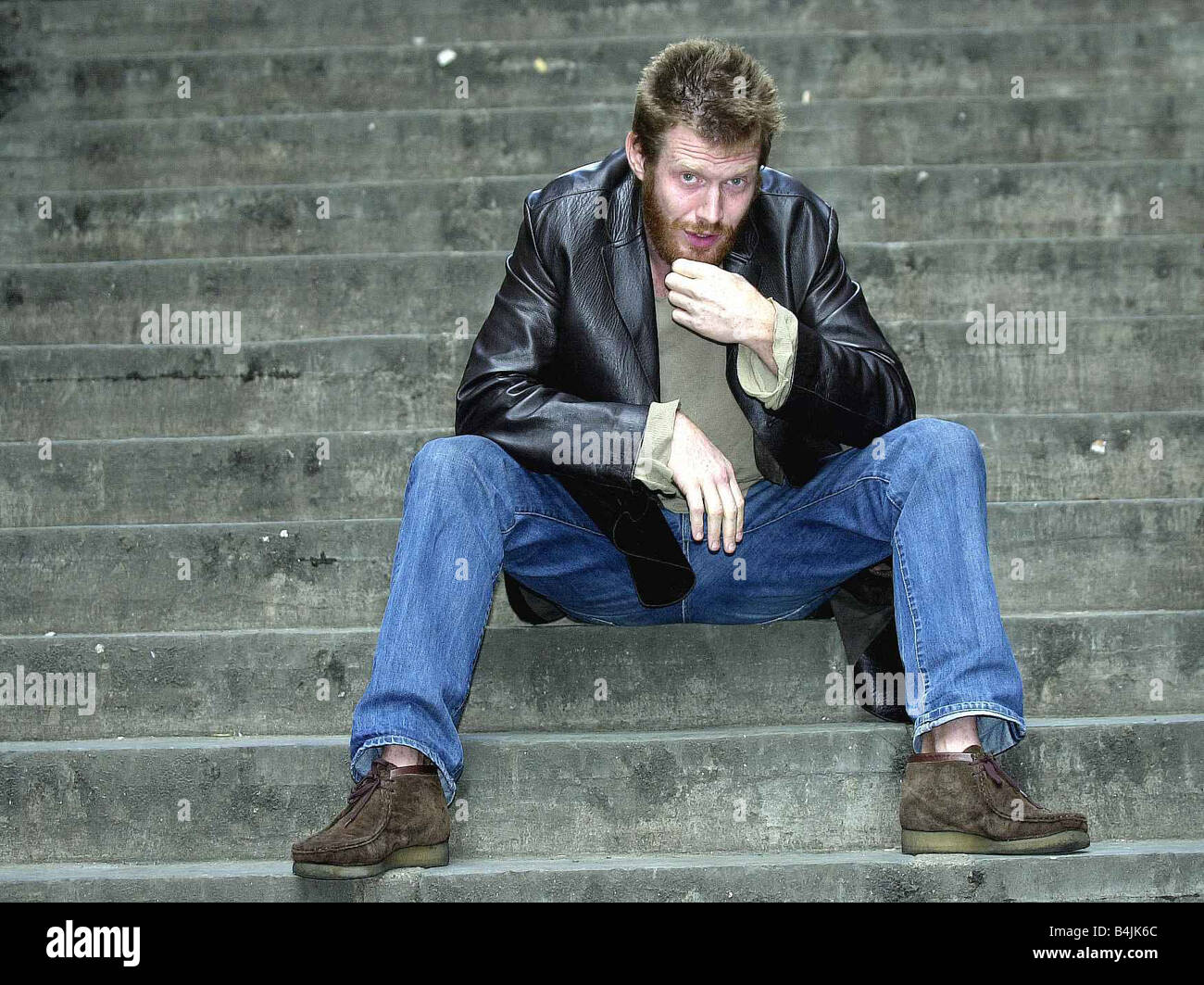 Actor Jason Flemming September 2001 outside the Savoy Theatre were he s ...