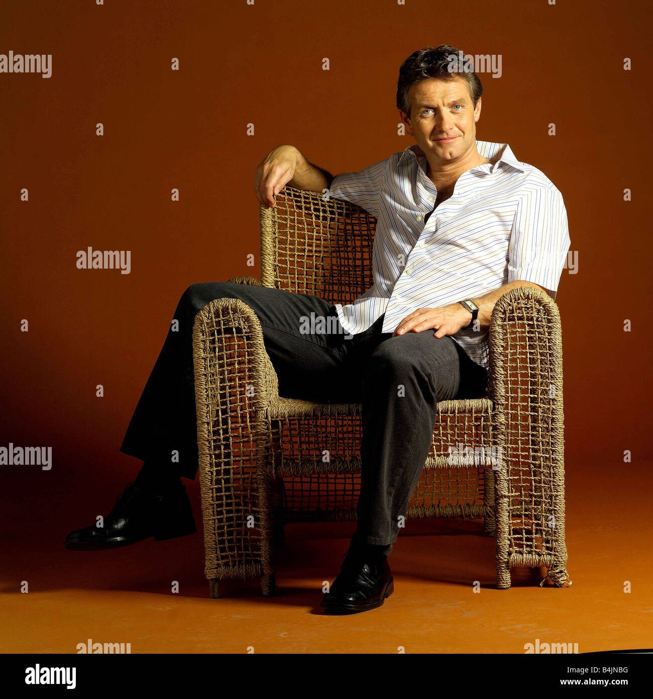 Stephen Pinder acting as Max Farnham in Brookside at a photo shoot ...