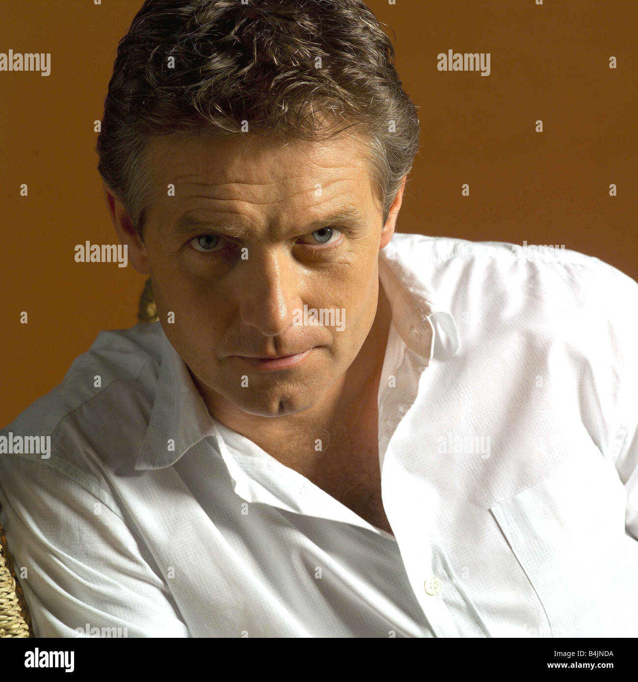 Stephen Pinder acting as Max Farnham in Brookside at a photo shoot ...