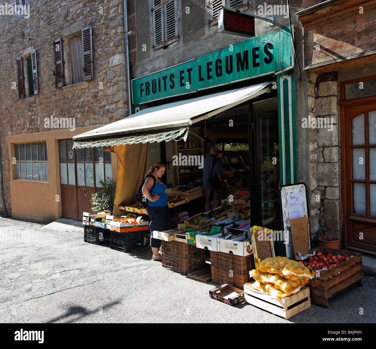 A French green grocers Stock Photo - Alamy