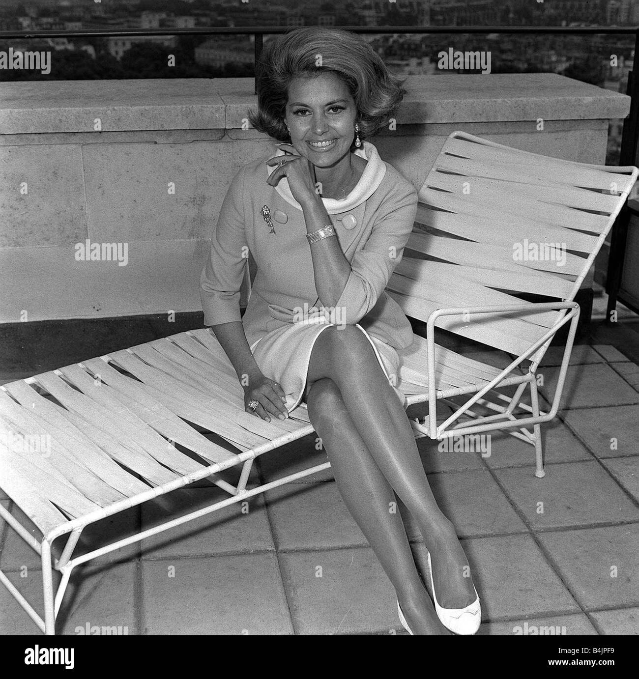 Actress singer dancer Cyd Charisse film star of the sixties arrived in ...