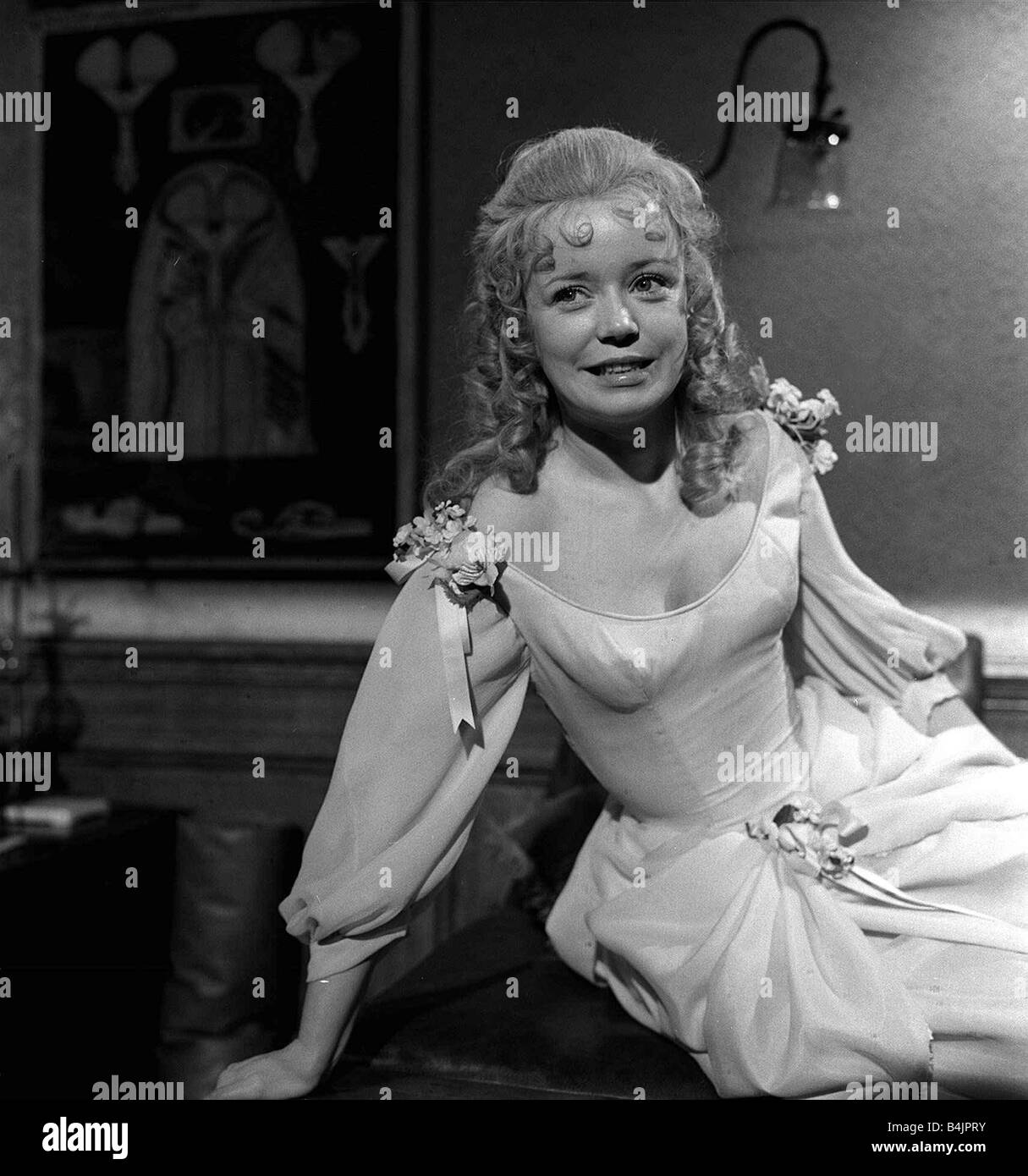 23 years old Angharad Rees on the set of Hands of the Ripper making her ...