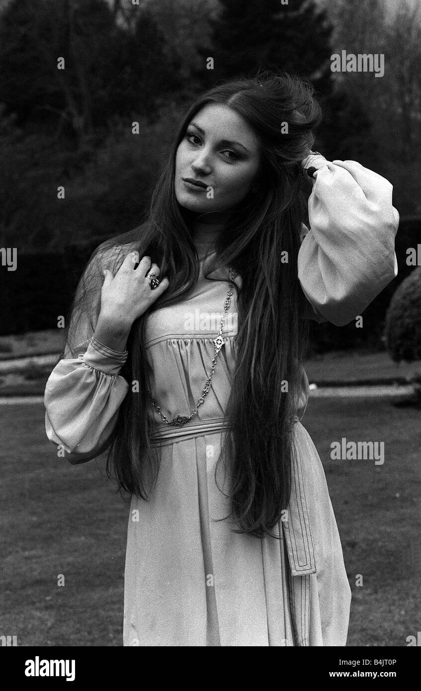 Jane Seymour April 1973 Actress Pictured at Pinewood Studios Stock ...