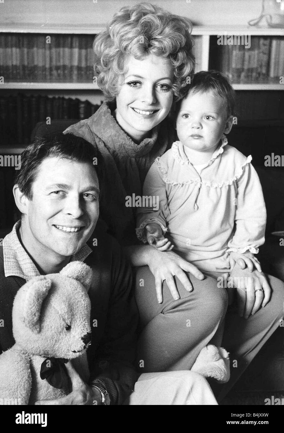 Paul Daneman Actor with his family wife Meredith and baby Sophie ...