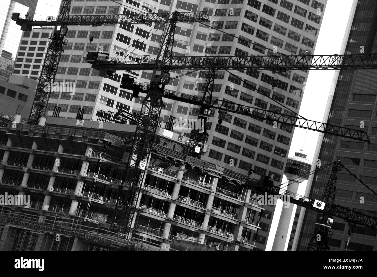 Under construction work in Black and White Stock Photos & Images - Alamy