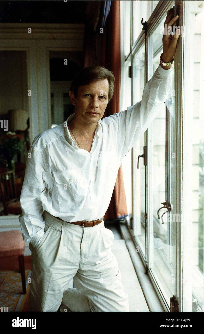 Michael York actor standing next to window June 1996 Dbase Stock Photo ...