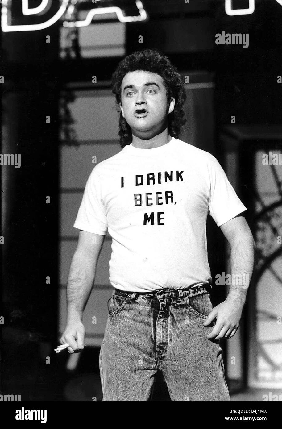 Harry Enfield Actor Comedian As Stavros April 1988 Dbase Stock Photo ...