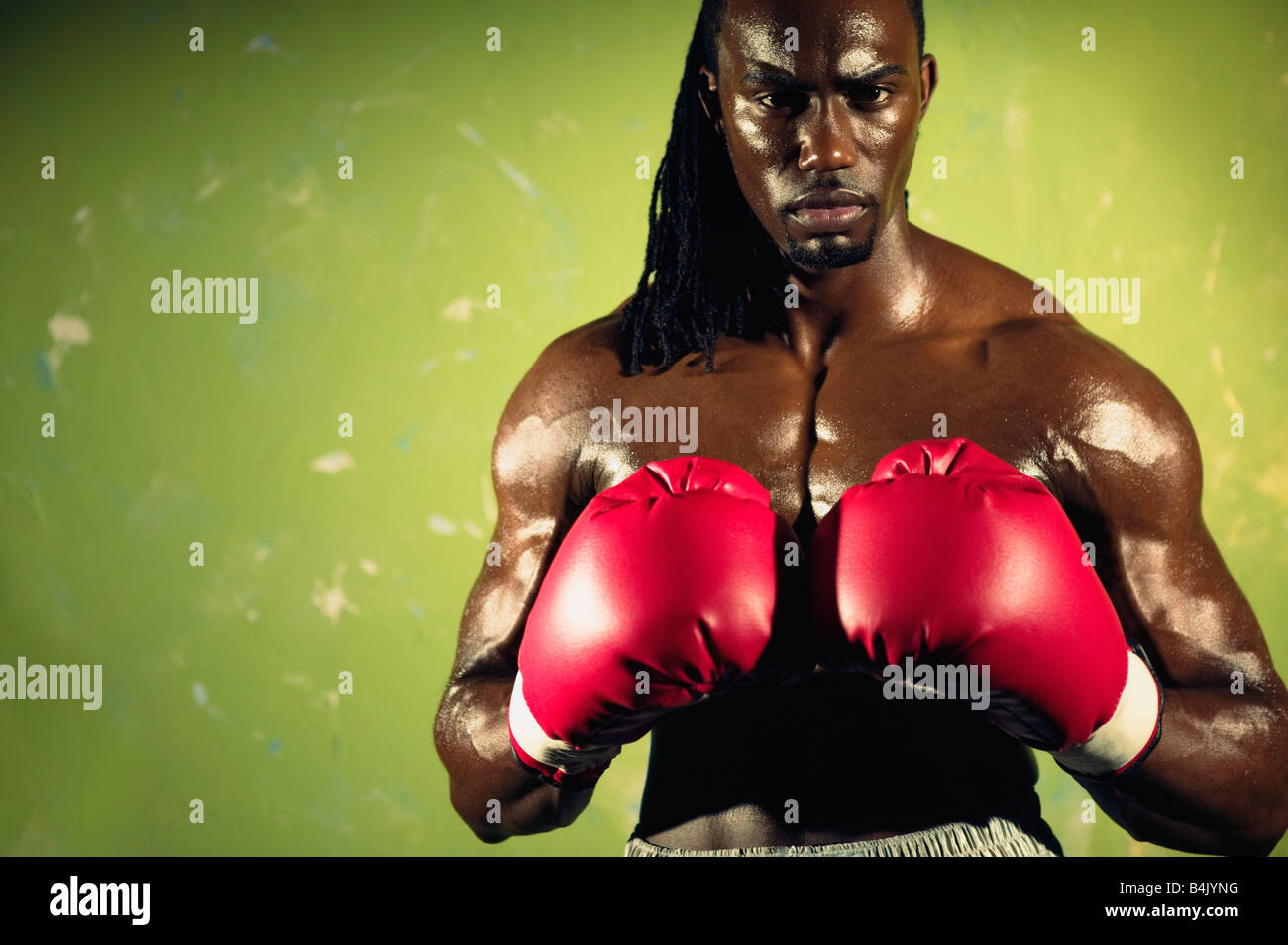 Portrait tough male boxer posing hi-res stock photography and images ...
