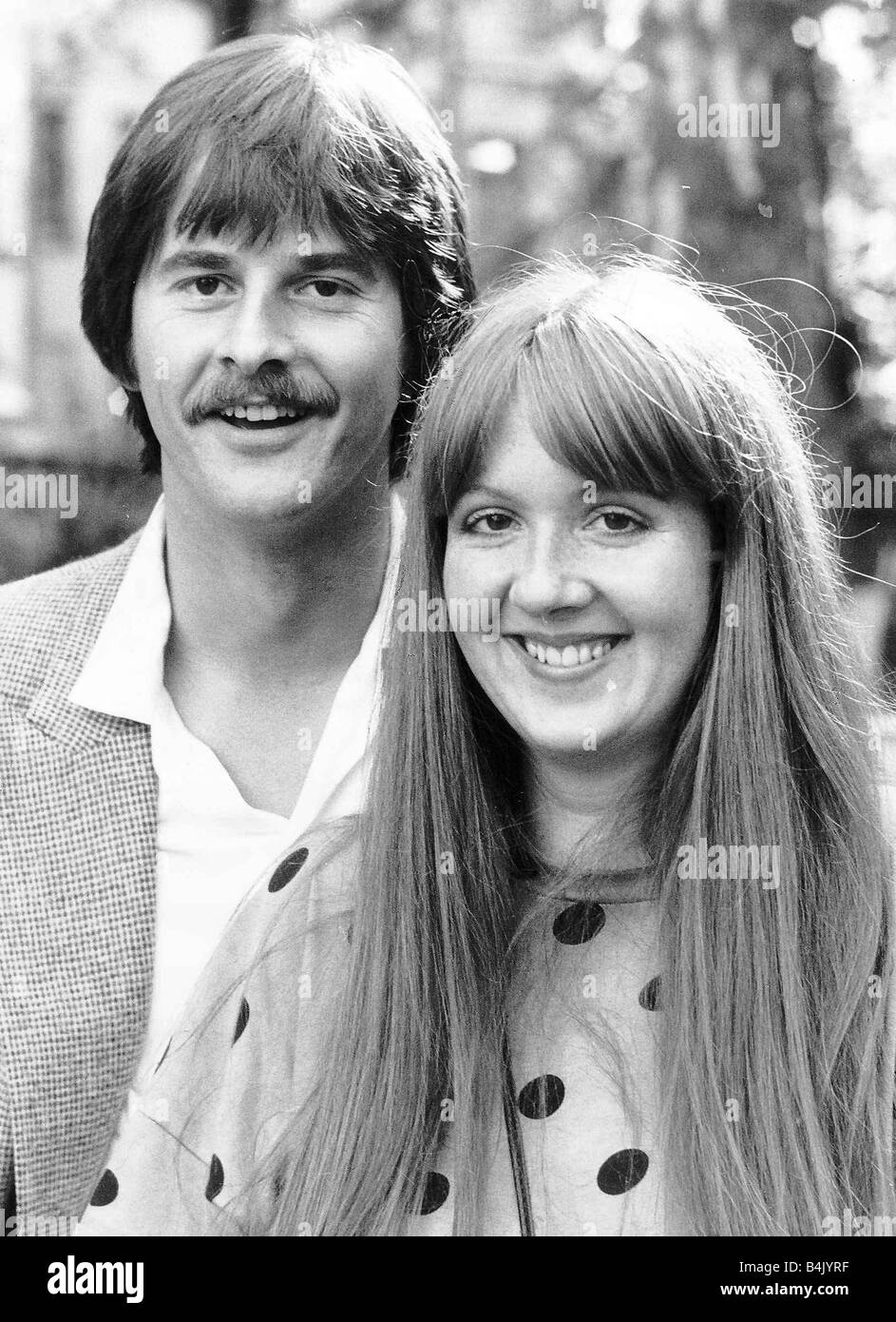 Liz Crowther Actress With Fellow Actor Trevor Eve Dbase Mirrorpix Stock ...