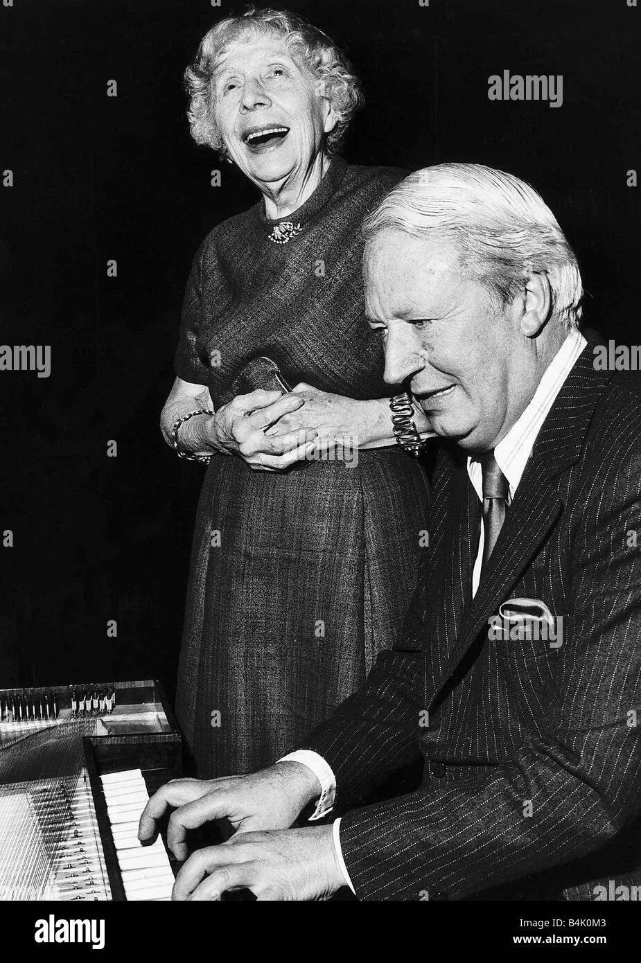 Edward Ted Heath former British Prime Minister and leader of the ...